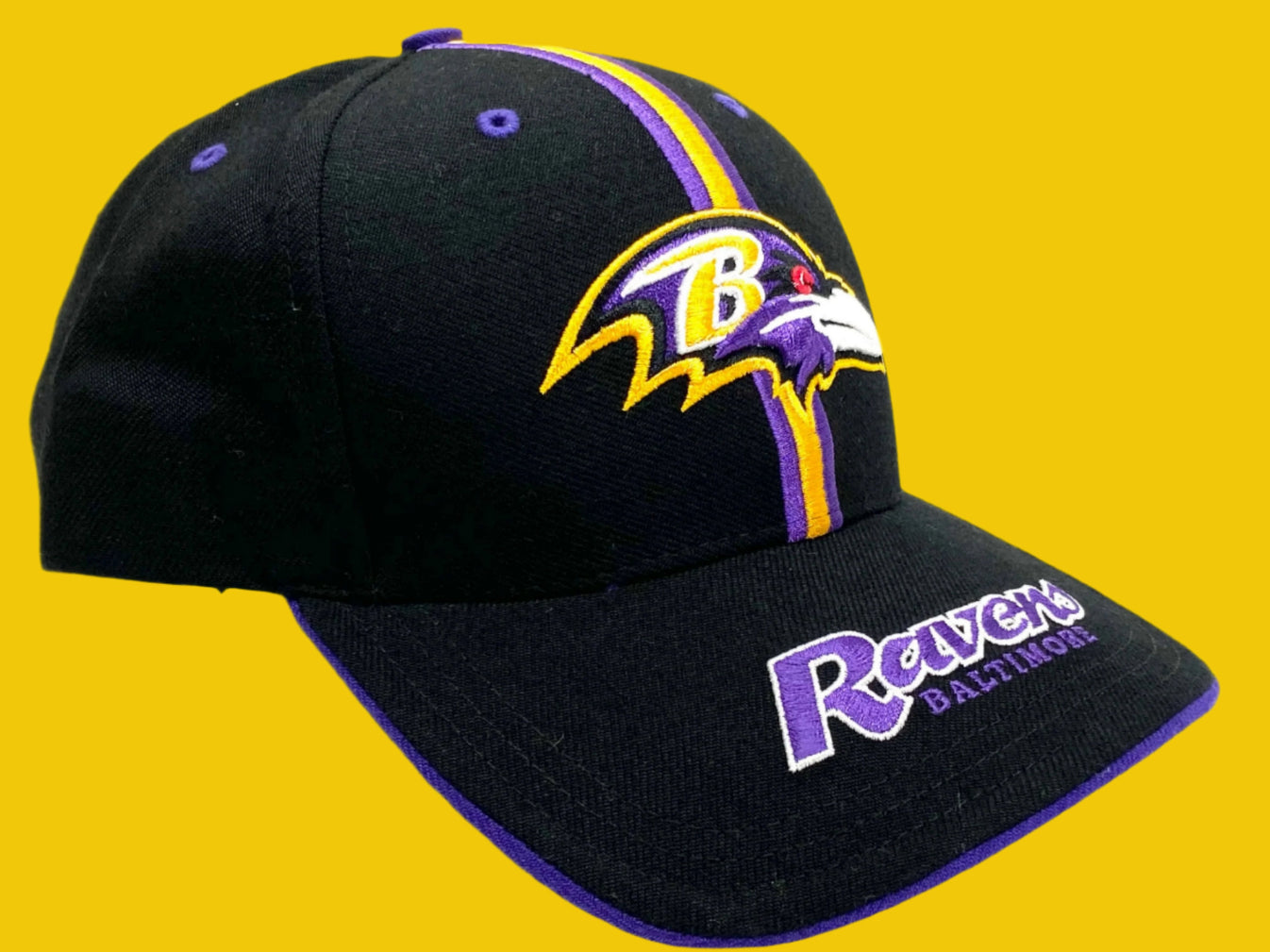 Baltimore Ravens Vintage NFL 15% Wool 3-D Logo Cap (New) By Twins Ent ...