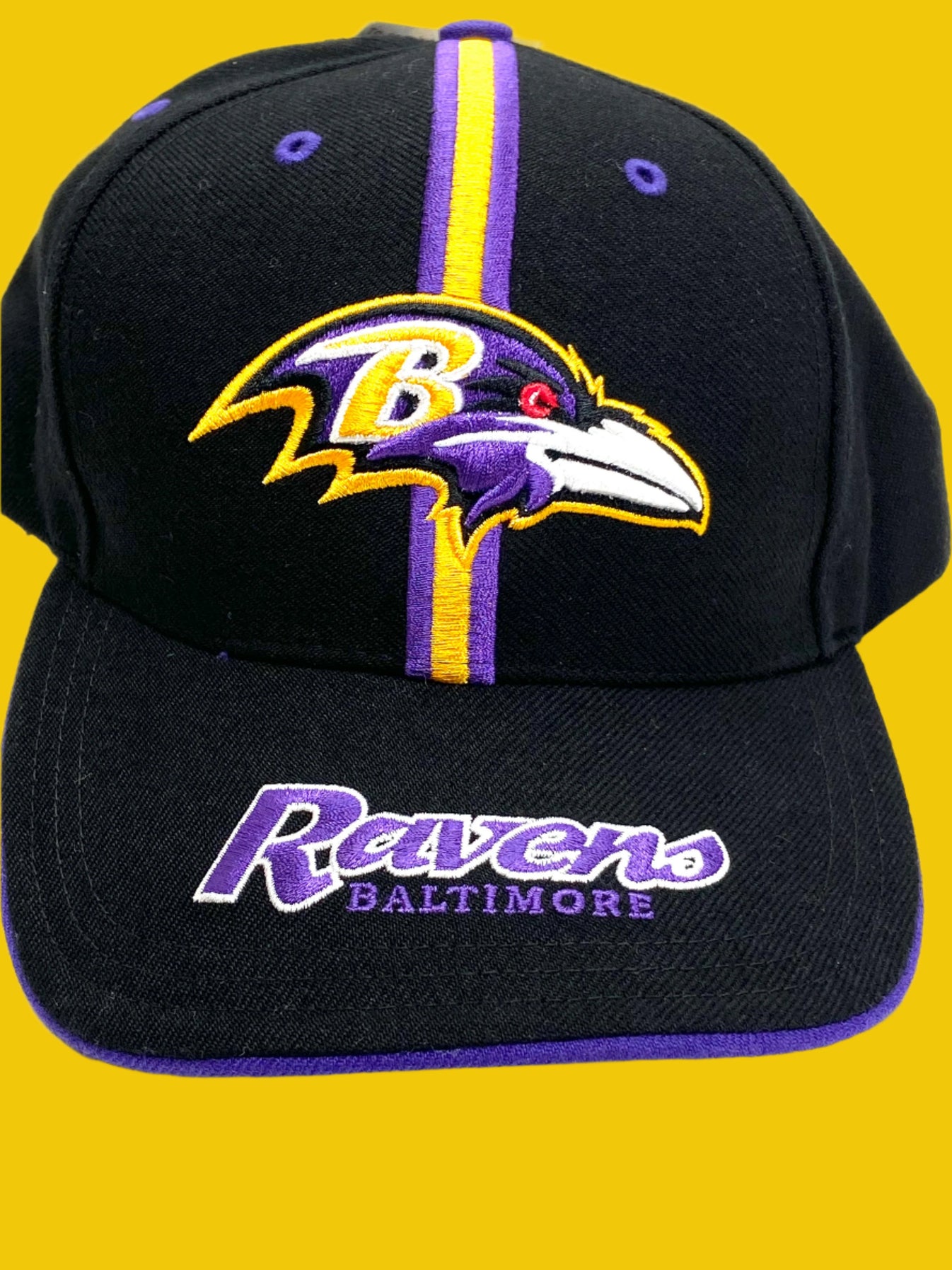 Baltimore Ravens Vintage NFL 15% Wool 3-D Logo Cap (New) By Twins Ent ...